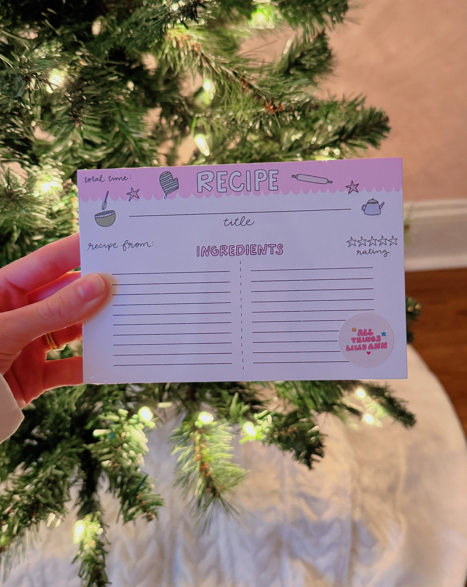 RECIPE CARDS (PACK OF 12) – All Things Lilly Ann