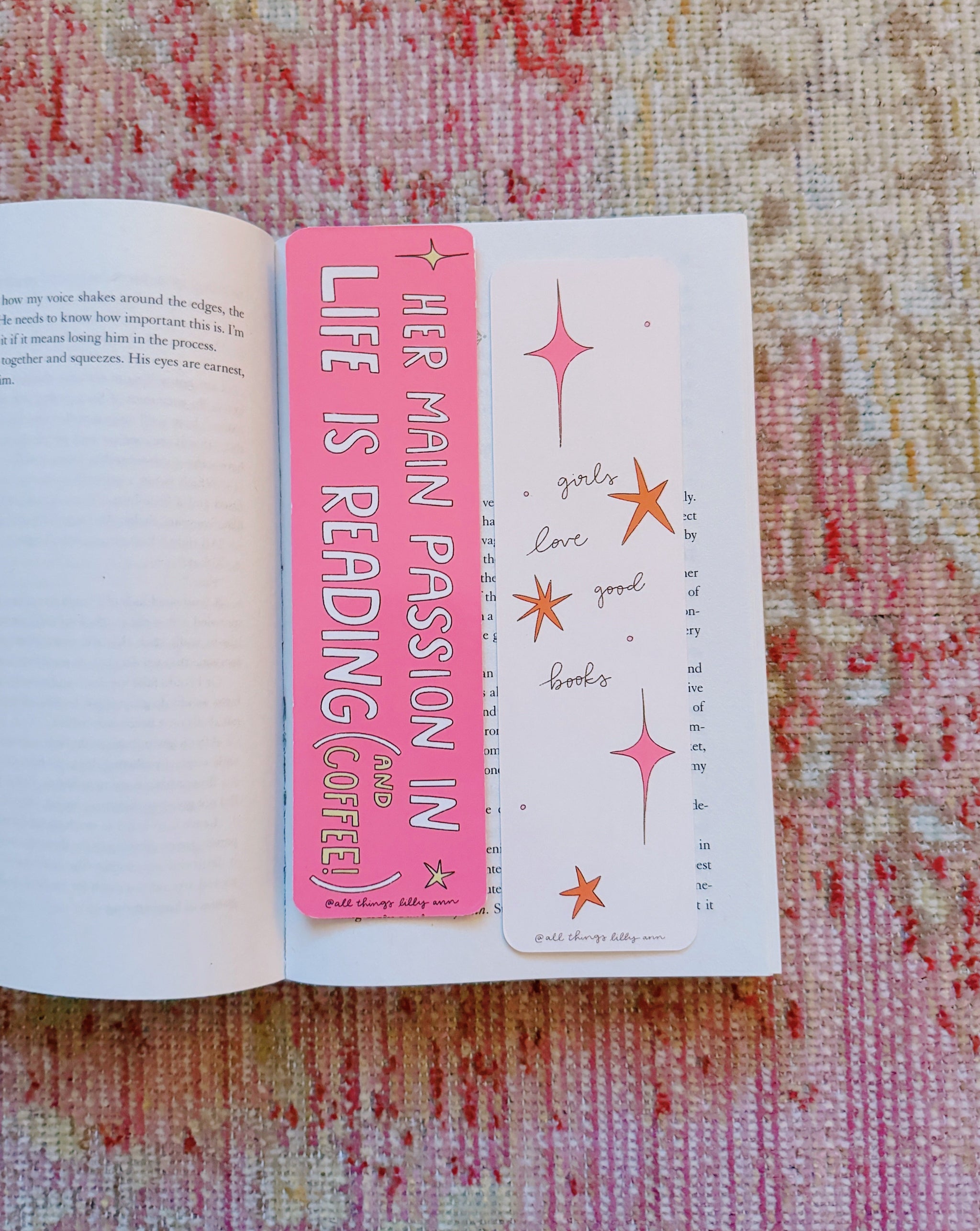 THE 'READING GIRLIE' BOOKMARK SET – All Things Lilly Ann