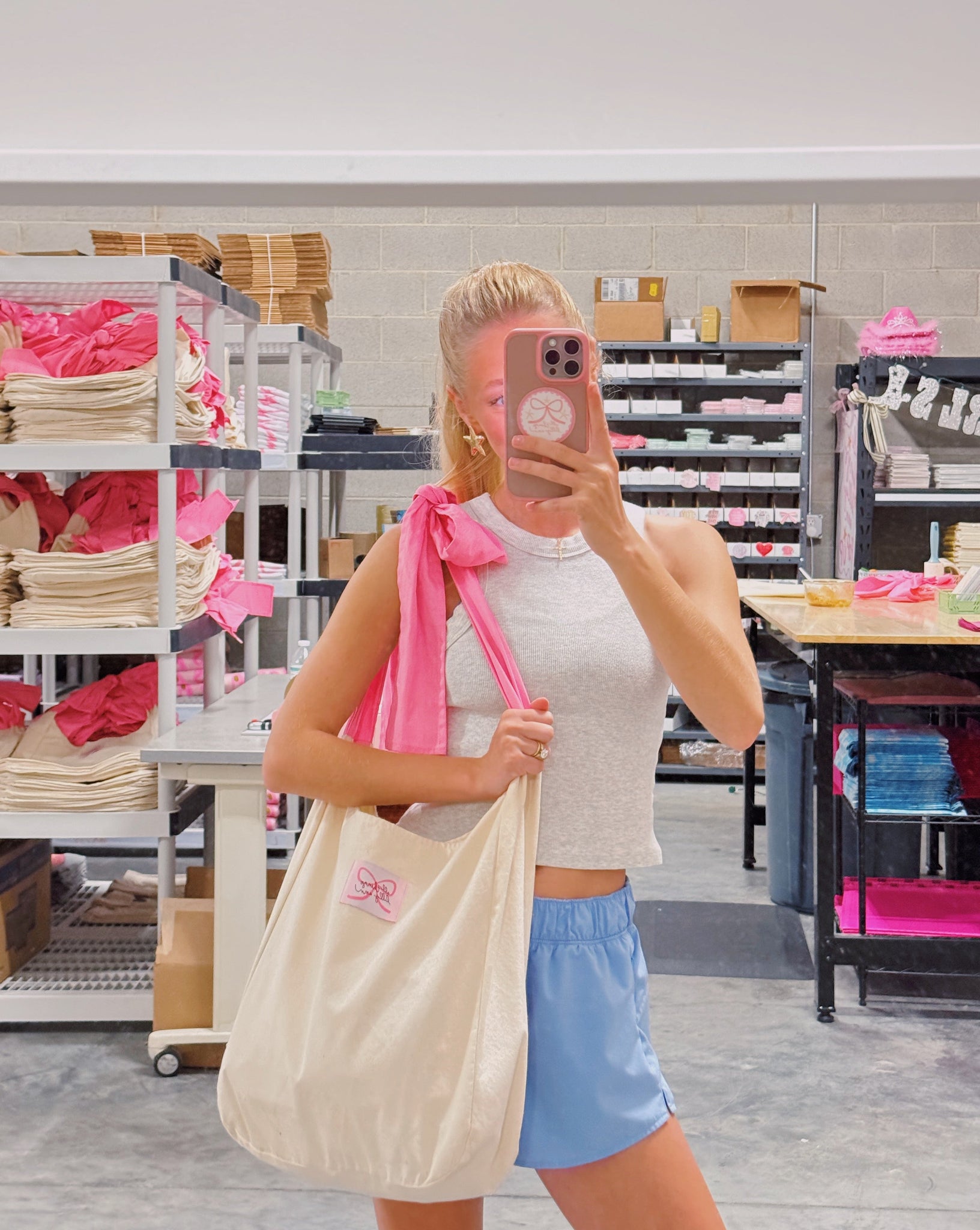 PINK BOW TOTE BAG – All Things Lilly Ann