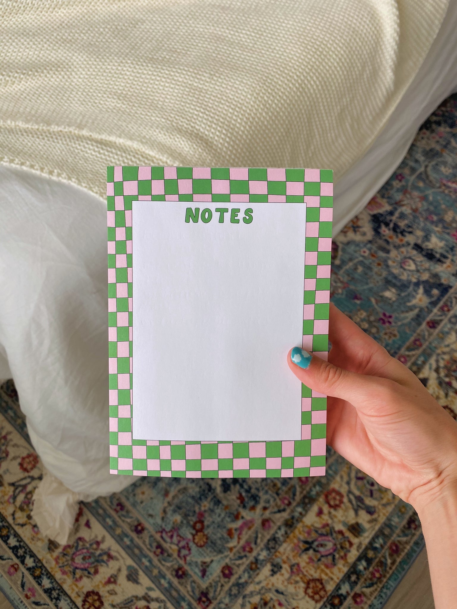 OOPSIE SALE: NOTES GREEN/PINK NOTEPAD – All Things Lilly Ann