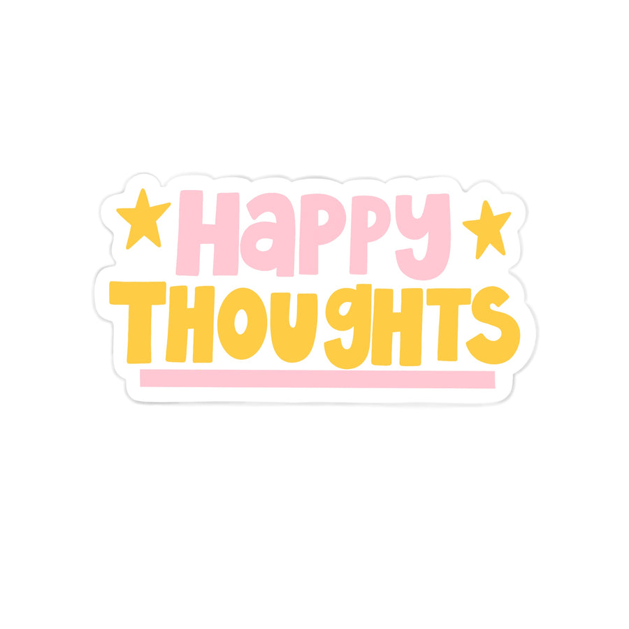 HAPPY THOUGHTS STICKER – All Things Lilly Ann